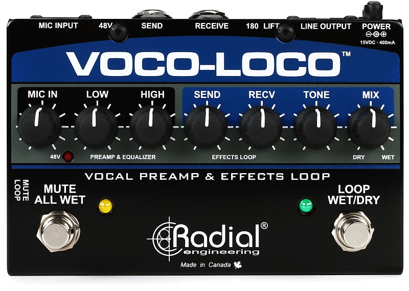 Radial Voco-Loco Microphone Effects Loop & Switcher for | Reverb