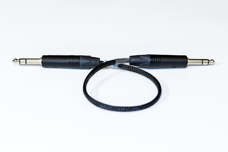 Neutrik & Mogami Jack TRS NP3X Braided Patch Cable 2024 Black | Reverb