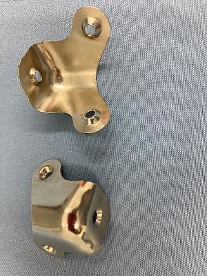 4Pc. of 3 Hole Chrome Amp Corners with Screws | Reverb