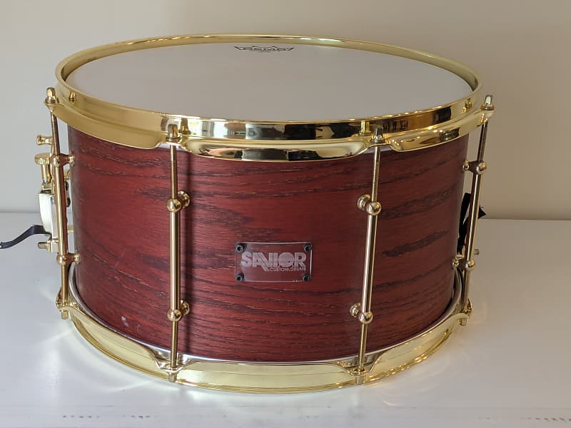 Savior Custom Drums 14x8" Oak/Maple snare drum - Burnt | Reverb Canada
