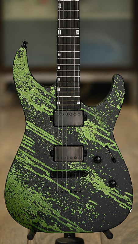 ESP USA M-II NTB NT EMG - Alien Blood Splatter | Reverb