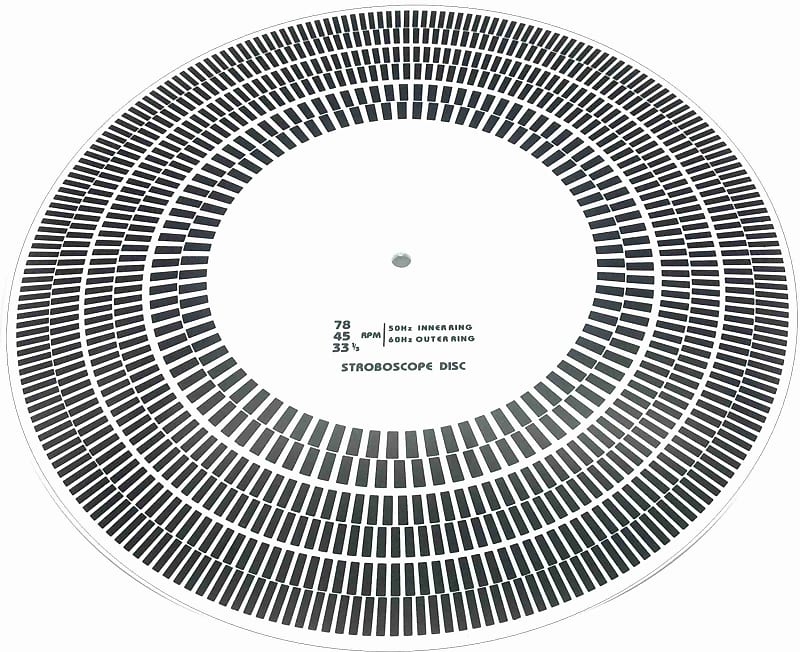 Turntable Strobe and Alignment Mat for Turntables | Reverb