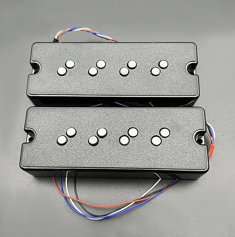 Alnico 5 Stacked 4 String Electric Bass Humbucker Pickups | Reverb