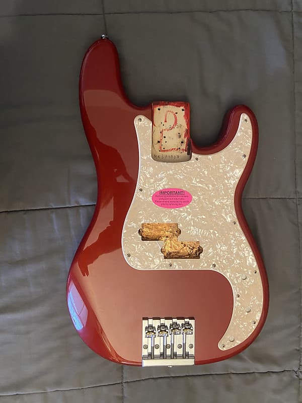 Fender P Bass Body (Metallic Red Sparkle) | Reverb