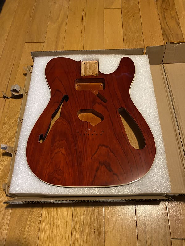 Telecaster Semi Hollow Tele Body Red | Reverb