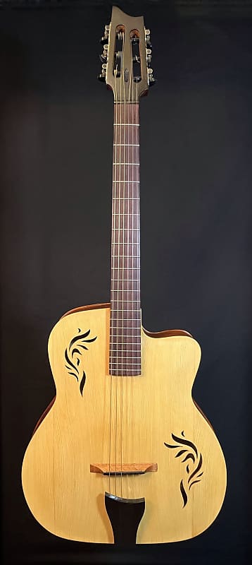 Handmade Nylon String Acoustic Archtop Jazz Guitar - French | Reverb