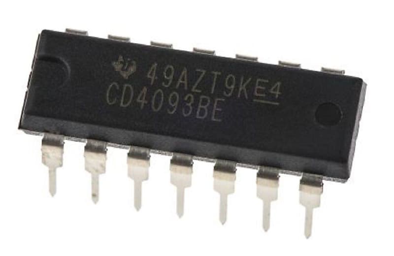 Texas Instruments CD4093BE CD4093 CMOS Quad 2-Input NAND | Reverb