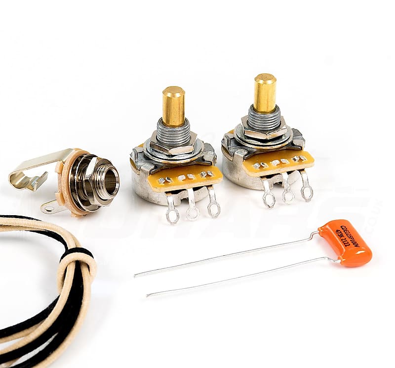 Precision Bass Wiring Kit CTS pots, Orange Drop or Oil | Reverb