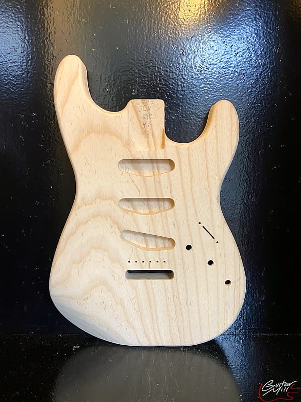Guitar Mill S-Style Body / 1 pc. Swamp Ash / Rear Route | Reverb