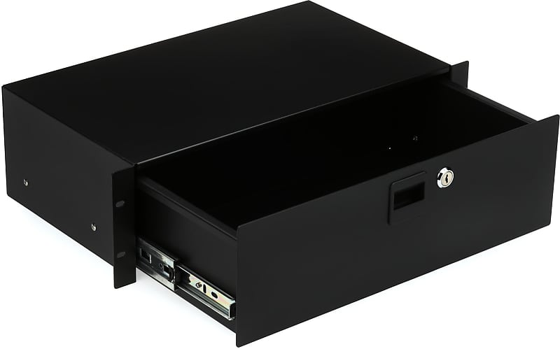 On-Stage RDLS3000 3U Shallow Locking Rack Drawer (RDLS3000d1) | Reverb