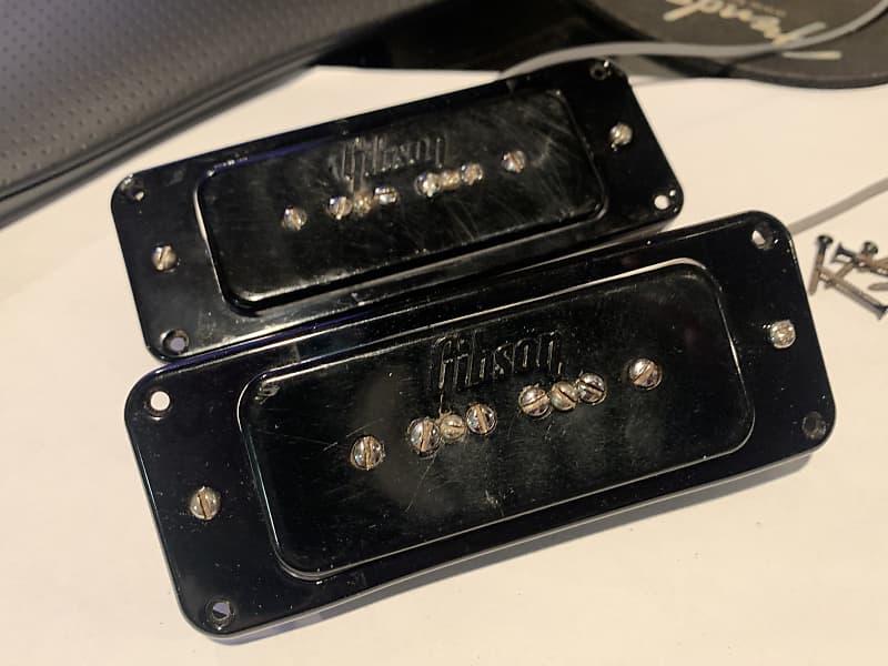 Gibson USA SG P90 Pickups SET 67-73 - Clear Bobbin *RARE* w/ | Reverb