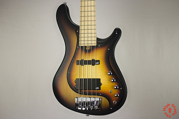 Brubaker MJX-5 Bass Guitar 5 String Tobacco Burst | Reverb
