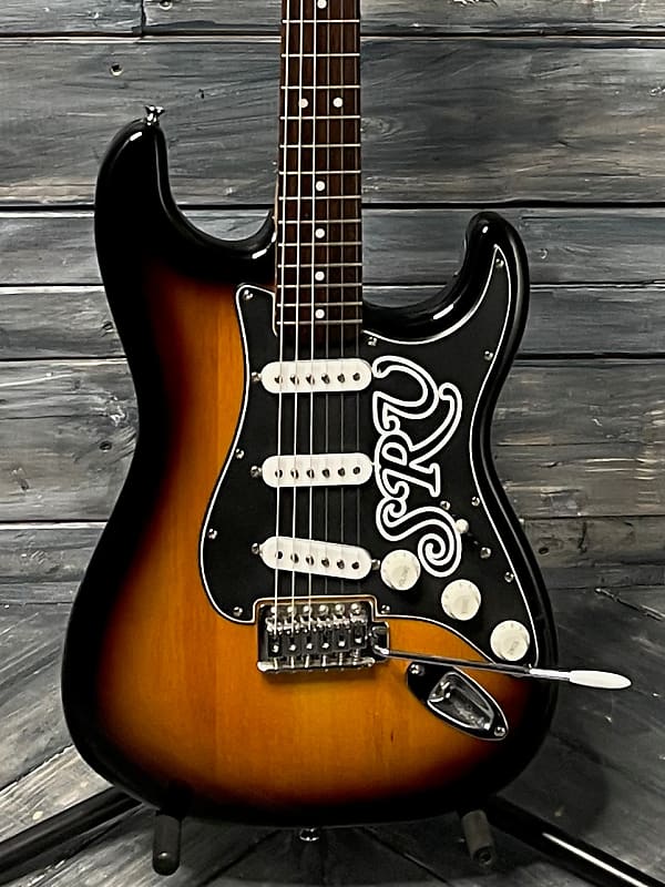 Used Squier by Fender Strat Electric Guitar with Gig Bag- | Reverb