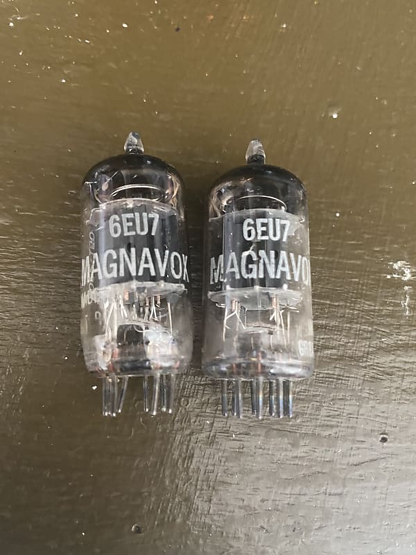 Magnavox 6EU7 pair Glass tube | Reverb