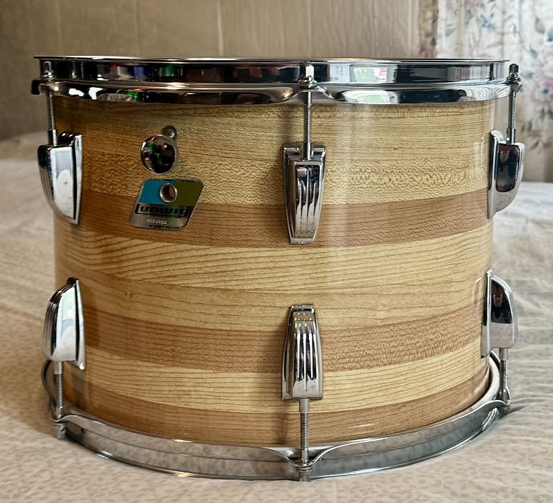 Ludwig 14 inch rack tom 70s - Butchers block | Reverb