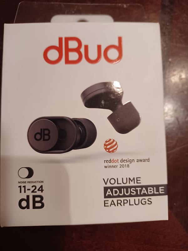 dbud Volume Adjustable Earplugs dB 11-24 2022 Black | Reverb UK