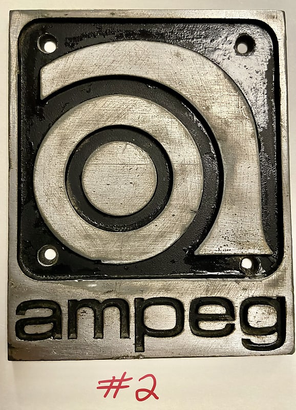 Ampeg Badge/Logo ca. 1969 - 1972 - Cast Metal | Reverb