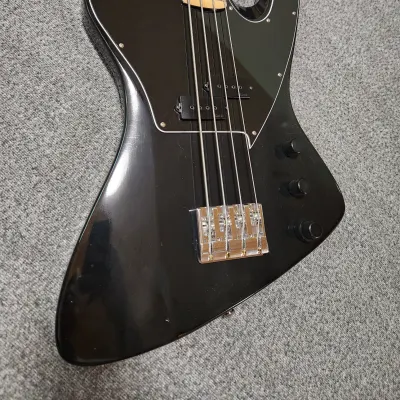 C Stroh Custom Handbuilt "P-bird" Style Bass 2022 Nitro Black | Reverb