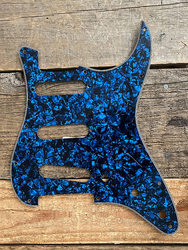 Unbranded Stratocaster Pickguard 2000s Blue Pearl | Reverb