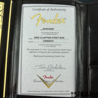 Fender Custom Shop Eric Clapton Stratocaster NOS | Reverb France