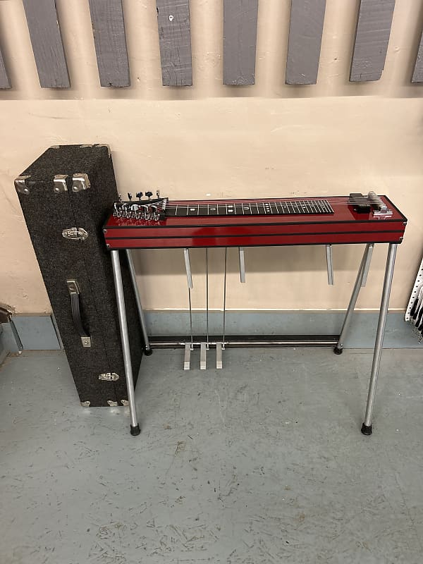 GFI II 10-String Pedal Steel Guitar Red W/HSC (Used) | Reverb