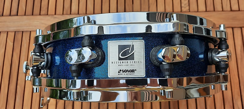 Sonor Designer Snare 1994 - Blue sparkle | Reverb