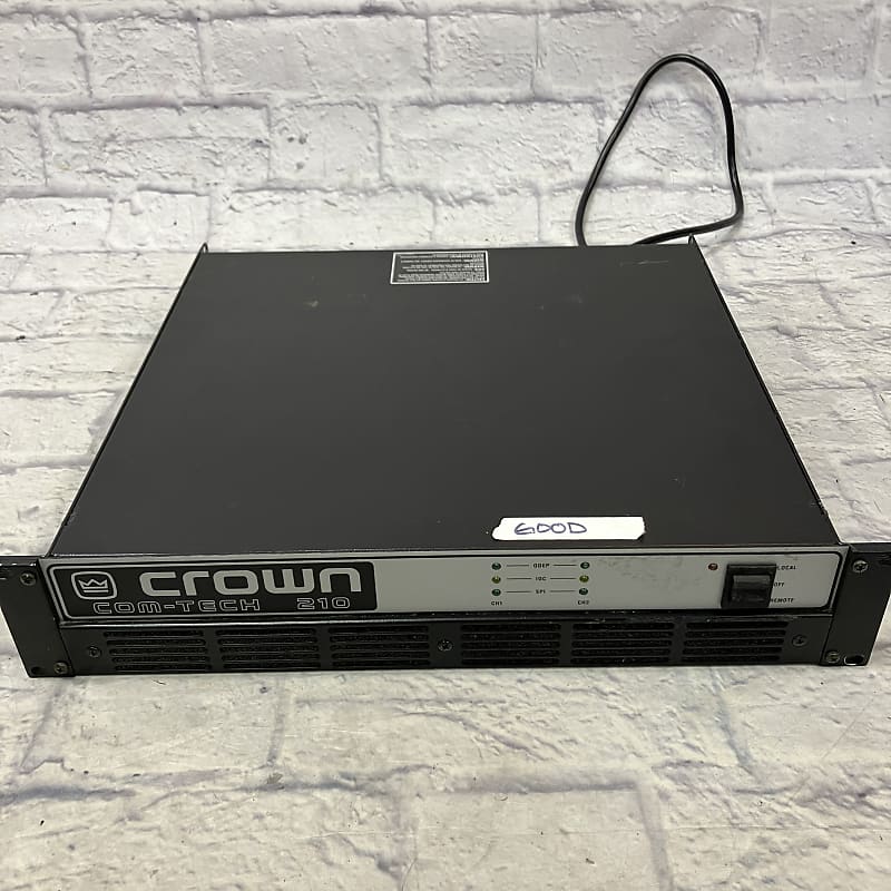 Crown Com-Tech 210 2 Channel Power Amp Mixer | Reverb