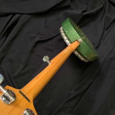 Kent 5-string banjo 1970's - Green Sparkle | Reverb