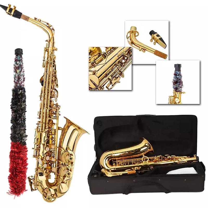 New Brass School Student Practice Alto Saxophone Sax Kit | Reverb