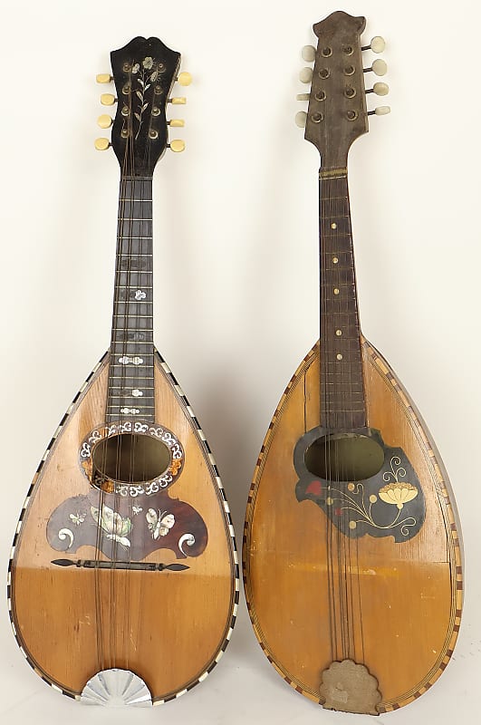Pair of Vintage Bowl Back Mandolins *Project / Sold As Is* | Reverb