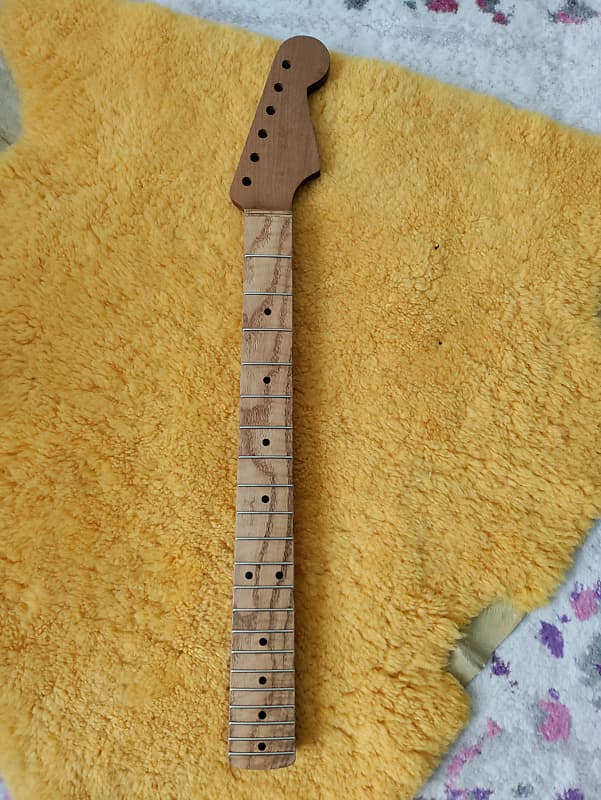 Musikraft Stratocaster Strat Neck Roasted Maple and Flamey | Reverb