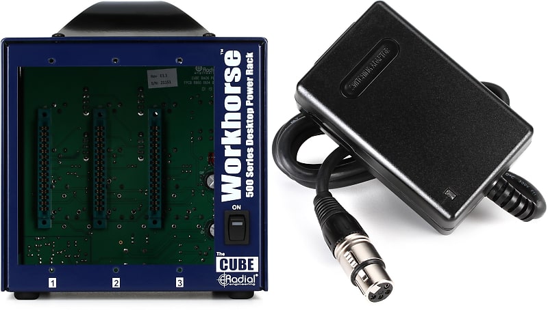 Radial Workhorse Cube 3-slot 500 Series Desktop Chassis | Reverb
