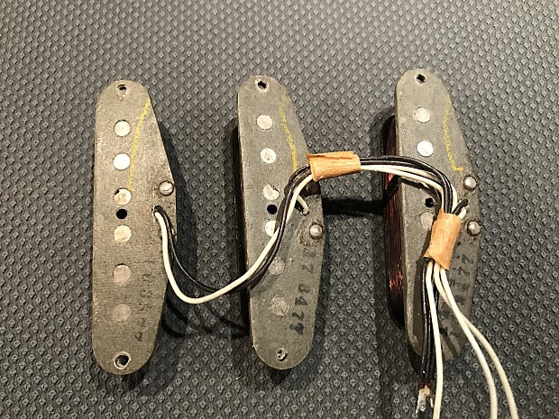 1977 Fender Stratocaster Pickup Set "Grey Bottom" | Reverb