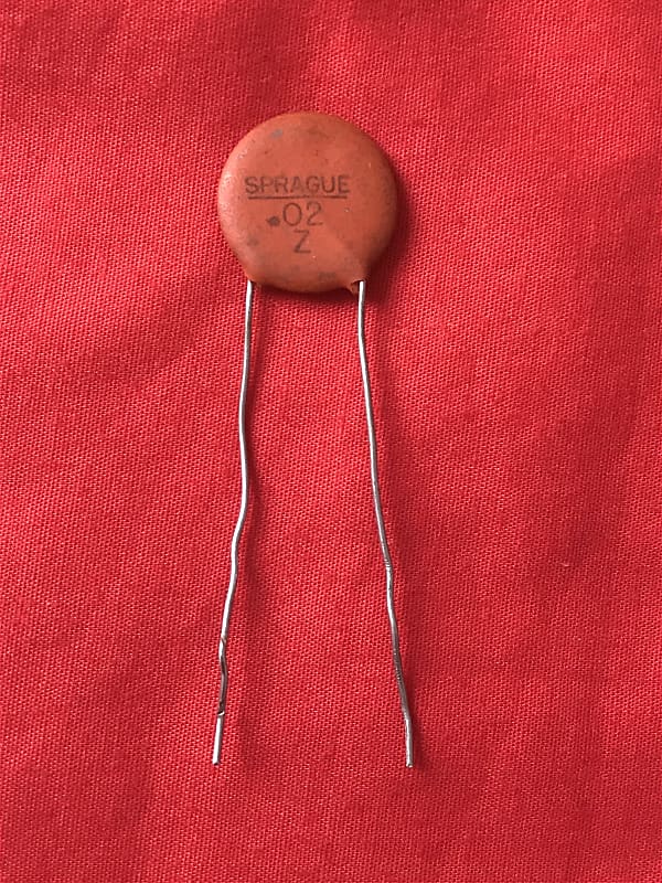 Sprague .02 uF dime disc capacitor new old stock late 1960s | Reverb