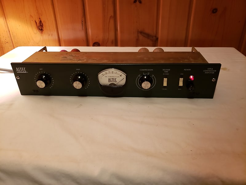 Altec 1591 Compressor Microphone Preamp 60s Altec Green! | Reverb