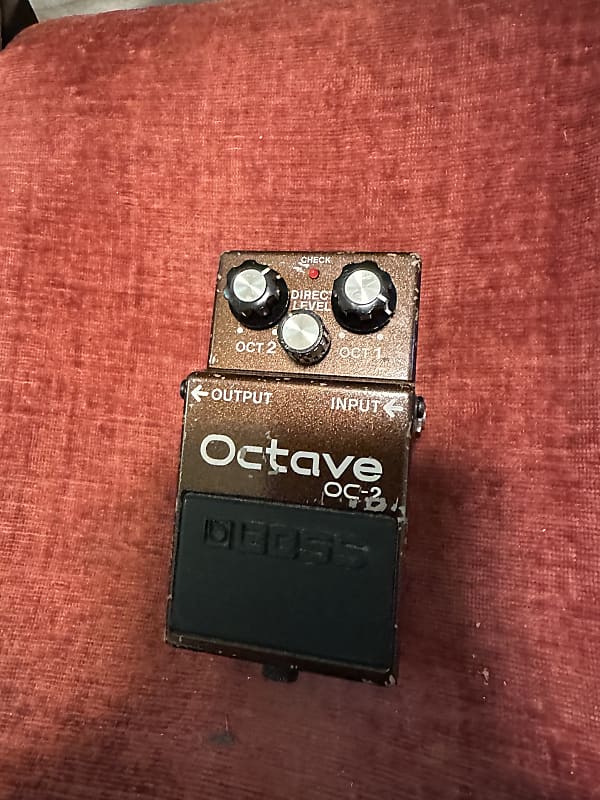 Boss octave oc2 brown silver label pedal - Brown | Reverb