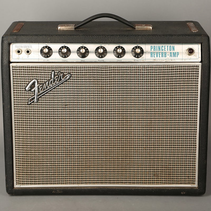 Fender Princeton Reverb - 1968 - Drip Edge Silverface | Reverb