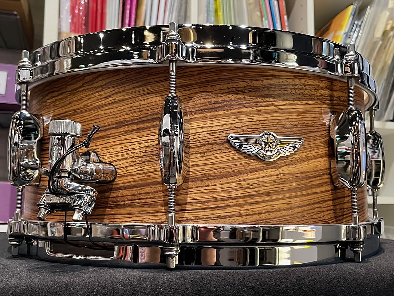Tama TLZ146-OZW STAR Snare Drum / Solid Zebrawood 14"×6" | Reverb