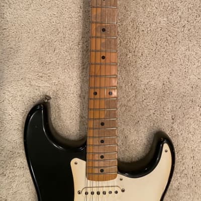 Fender Stratocaster - Black Distressed | Reverb