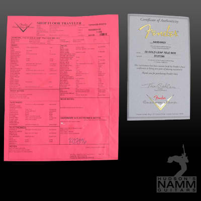 2023 Fender NAMM Display Masterbuilt NOS Gold Leaf Bigsby | Reverb