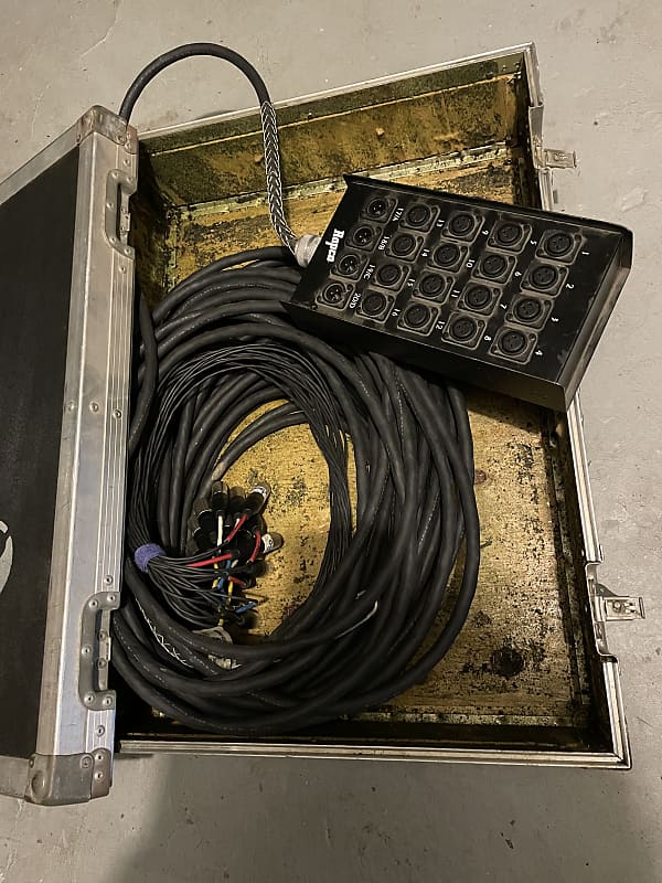 RapCo Stage Snake 20 Channel 150 Feet 90s - black | Reverb