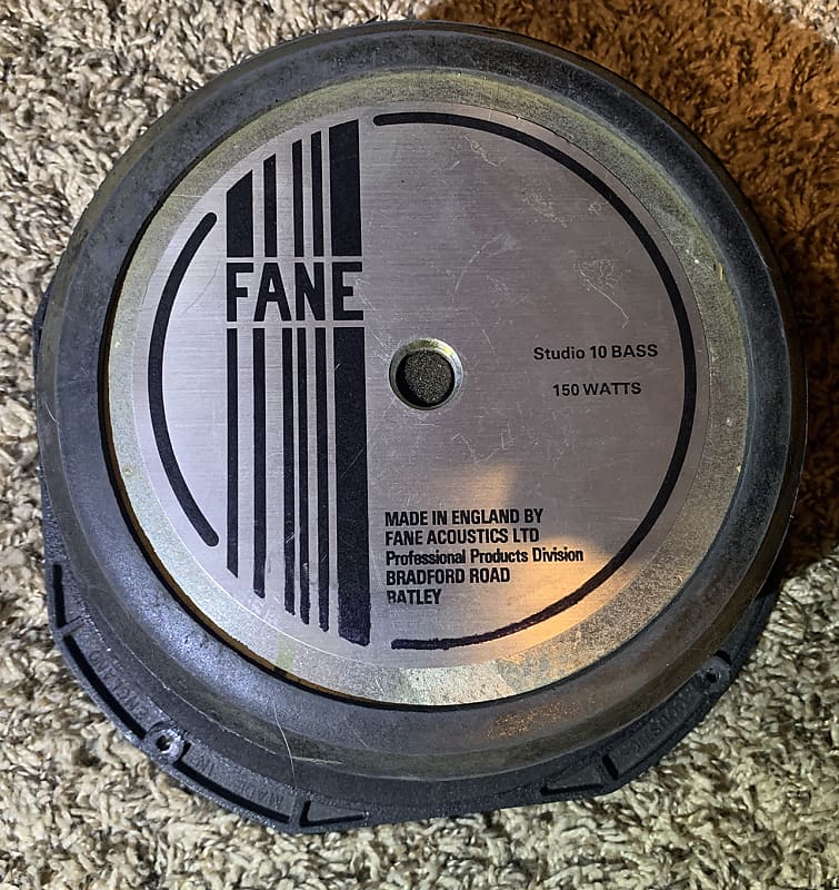 Fane Studio 10 Bass 10” Speaker 150 Watts Full Range Or BASS | Reverb