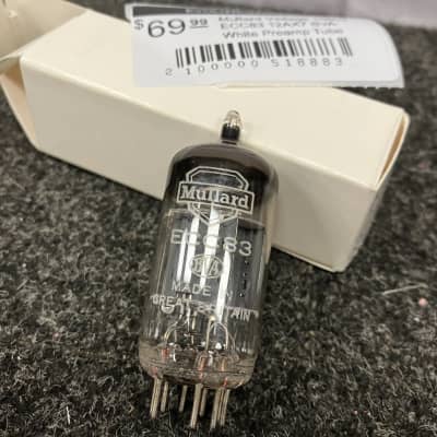 Mullard Vintage 1960s ECC83 12AX7 BVA White Preamp Tube | Reverb