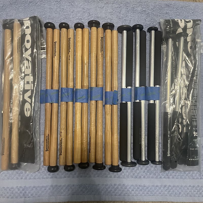 10 Pairs Innovative Percussion Multi Tom Mallet ( FT-1, | Reverb