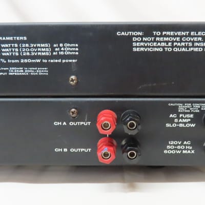 Vintage SAE 2200 Stereo Power Amplifier - 100 Watt Amp | Reverb