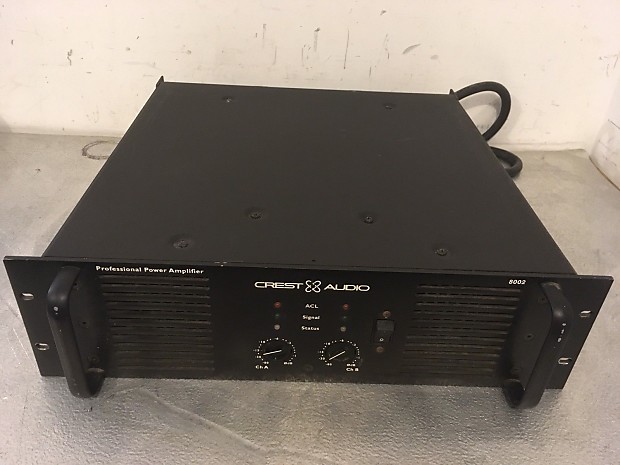 Crest Audio 8002 Professional Power Amplifier - Good Working | Reverb