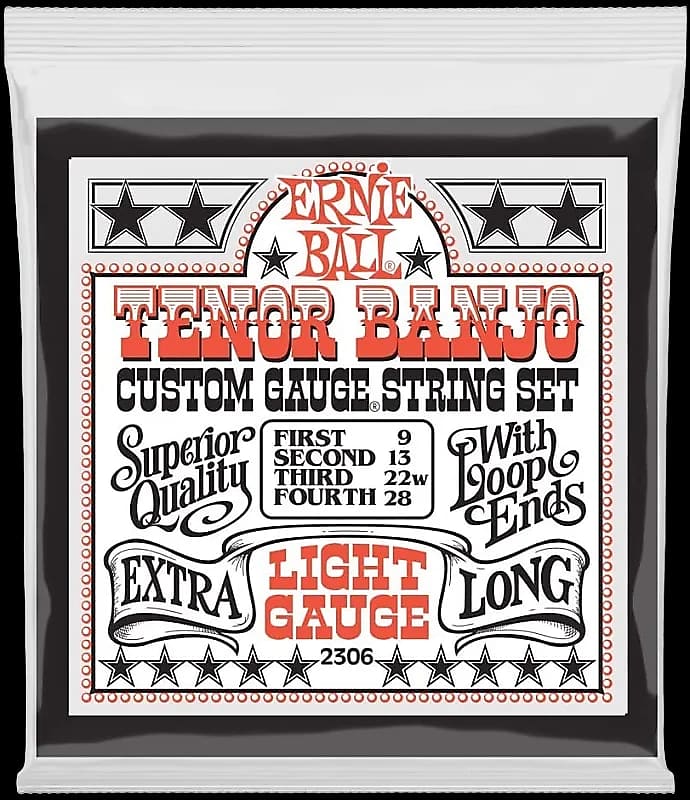 Ernie Ball EB 2306 tenor banjo loop end strings | Reverb