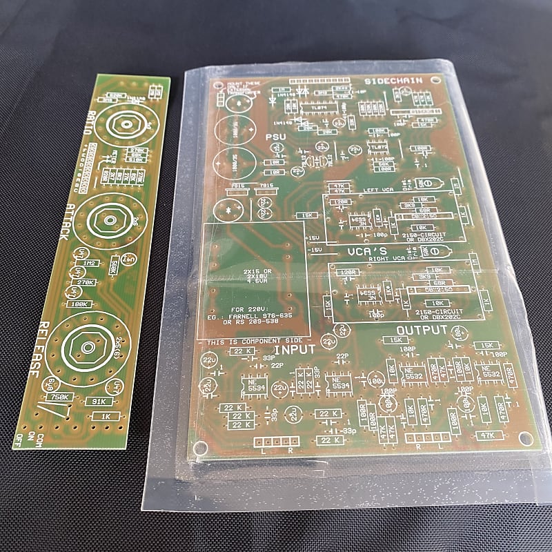 GSSL PCB for SSL style stereo compressor | Reverb