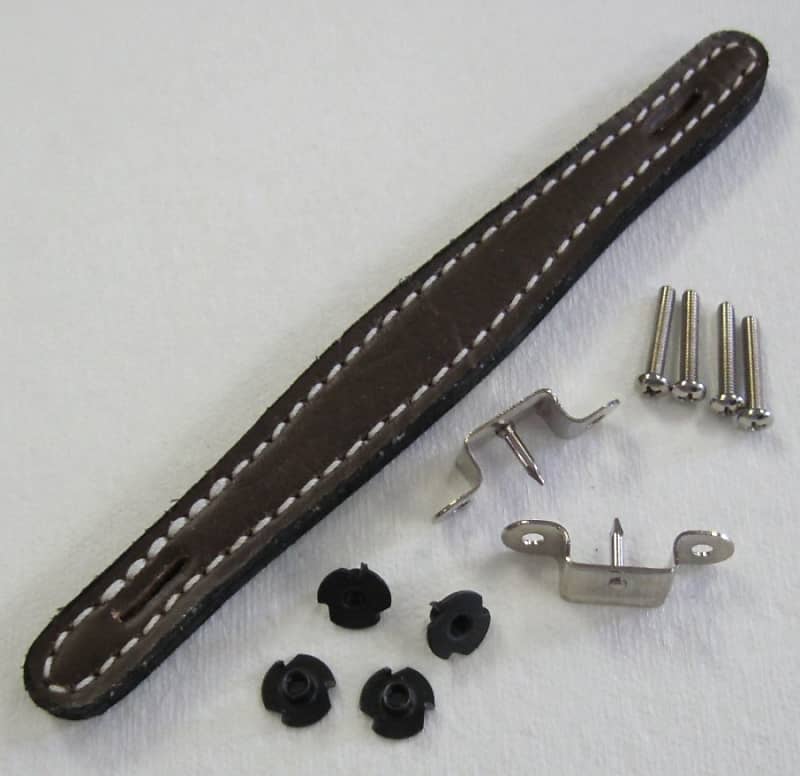 Fender Pure Vintage 9 inch Brown Leather Amplifier Handle | Reverb