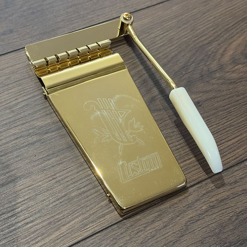 Engraved Custom MI Long Maestro GOLD Vibrola Lyre for | Reverb